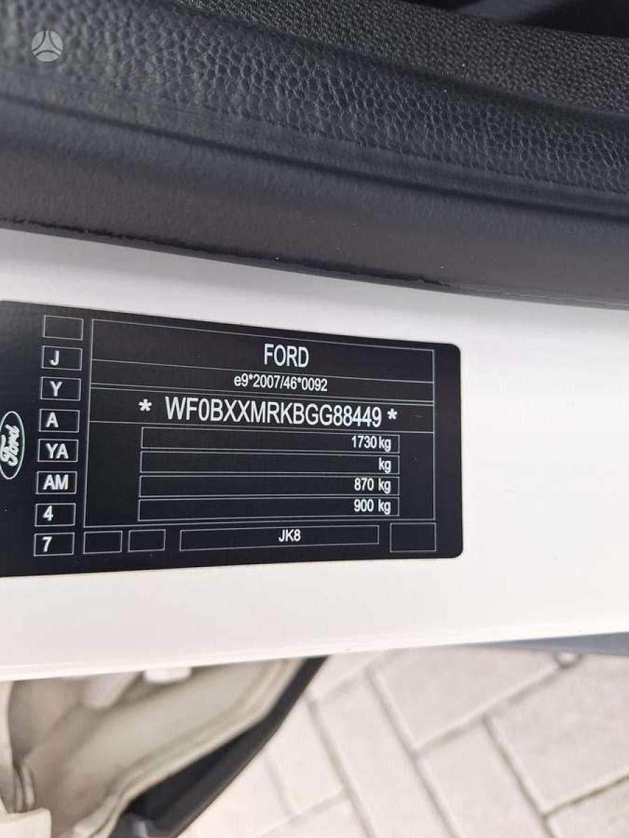 Balts Ford EcoSport 2016 Tauragė, ar dzinēja tilpumu 1.00 L un nobraukumu 130 tūkst. km par 4700 €, foto 20 vietnē AUTOMOTO.COM.LV
