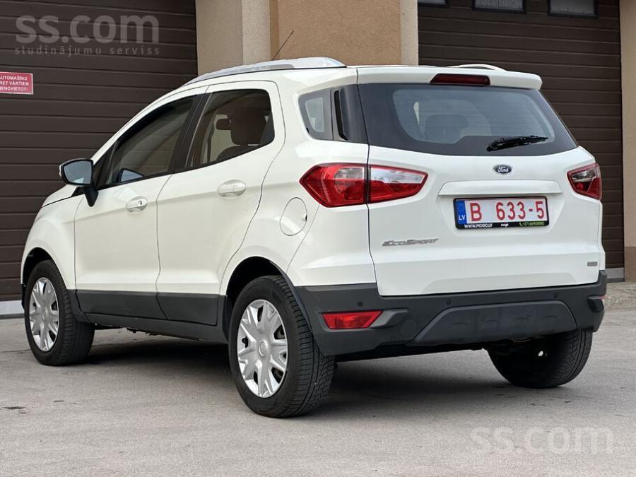 White Ford EcoSport 2017 in Ogre, with an engine capacity of 1.40 L and mileage of 77 thousand km for 7799 €, photo 6 on AUTOMOTO.COM.LV