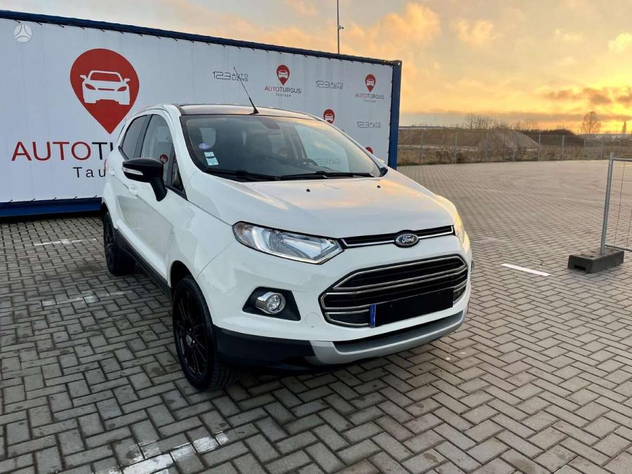 White Ford EcoSport 2017 in Taurage, with an engine capacity of 1.00 L and mileage of 75 thousand km for 5700 €, photo 5 on AUTOMOTO.COM.LV