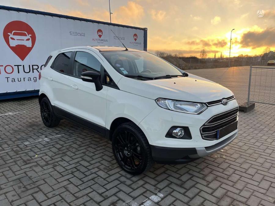 White Ford EcoSport 2017 in Taurage, with an engine capacity of 1.00 L and mileage of 75 thousand km for 5700 €, photo 6 on AUTOMOTO.COM.LV