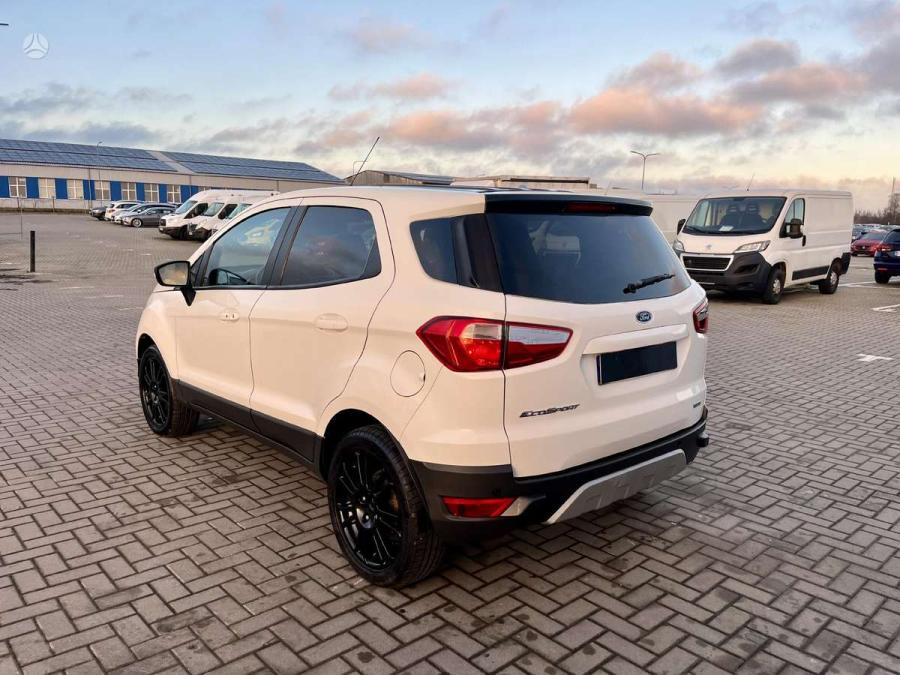White Ford EcoSport 2017 in Taurage, with an engine capacity of 1.00 L and mileage of 75 thousand km for 5700 €, photo 9 on AUTOMOTO.COM.LV