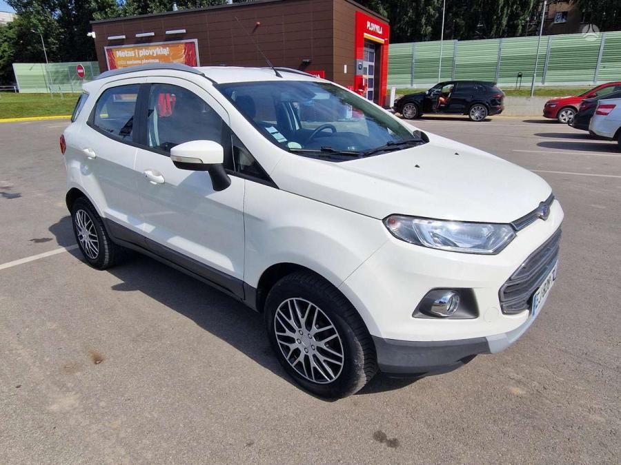 White Ford EcoSport 2017 in Taurage, with an engine capacity of 1.50 L and mileage of 212 thousand km for 4650 €, photo 4 on AUTOMOTO.COM.LV
