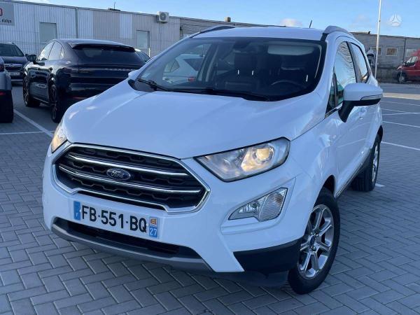White Ford EcoSport 2018 in Taurage, with an engine capacity of 1.00 L and mileage of 107 thousand km for 6999 €, photo 1 on AUTOMOTO.COM.LV
