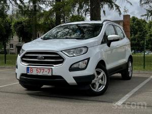 White Ford EcoSport 2019 in Riga, with an engine capacity of 1.00 L and mileage of 93 thousand km for 8900 €, photo  on AUTOMOTO.COM.LV