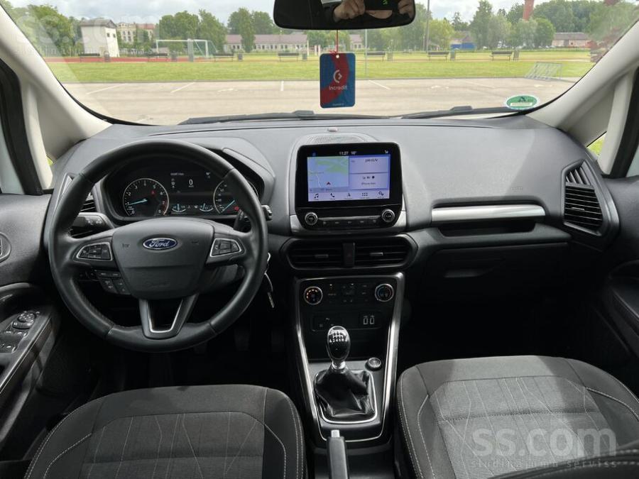 White Ford EcoSport 2019 in Riga, with an engine capacity of 1.00 L and mileage of 93 thousand km for 8900 €, photo 11 on AUTOMOTO.COM.LV