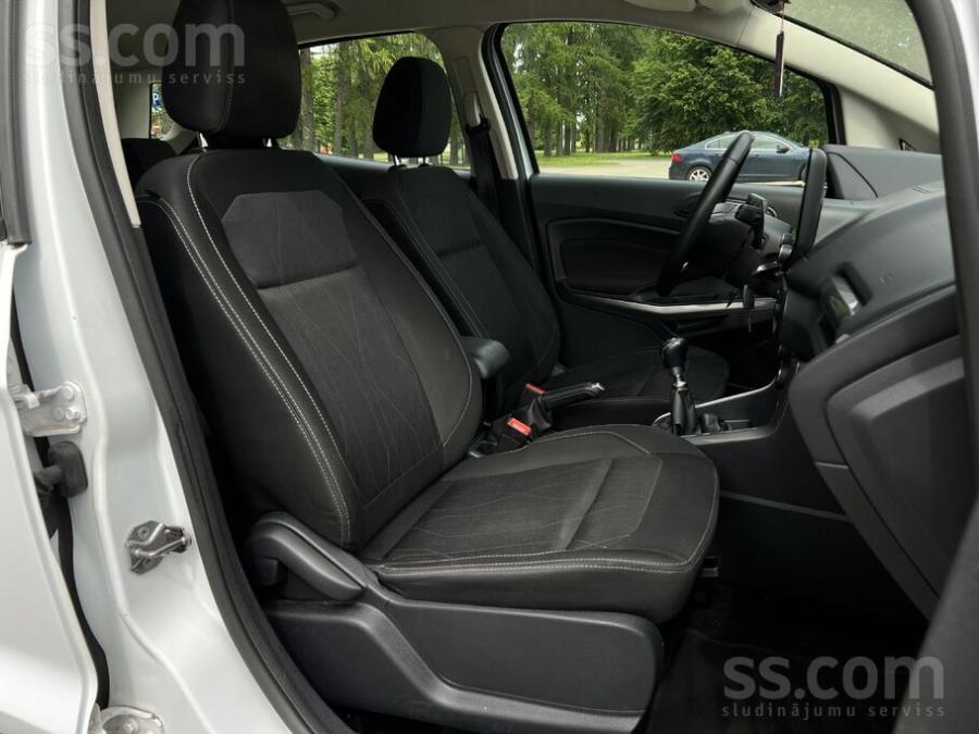 White Ford EcoSport 2019 in Riga, with an engine capacity of 1.00 L and mileage of 93 thousand km for 8900 €, photo 12 on AUTOMOTO.COM.LV