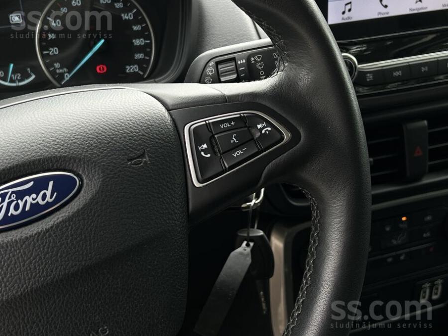 White Ford EcoSport 2019 in Riga, with an engine capacity of 1.00 L and mileage of 93 thousand km for 8900 €, photo 17 on AUTOMOTO.COM.LV