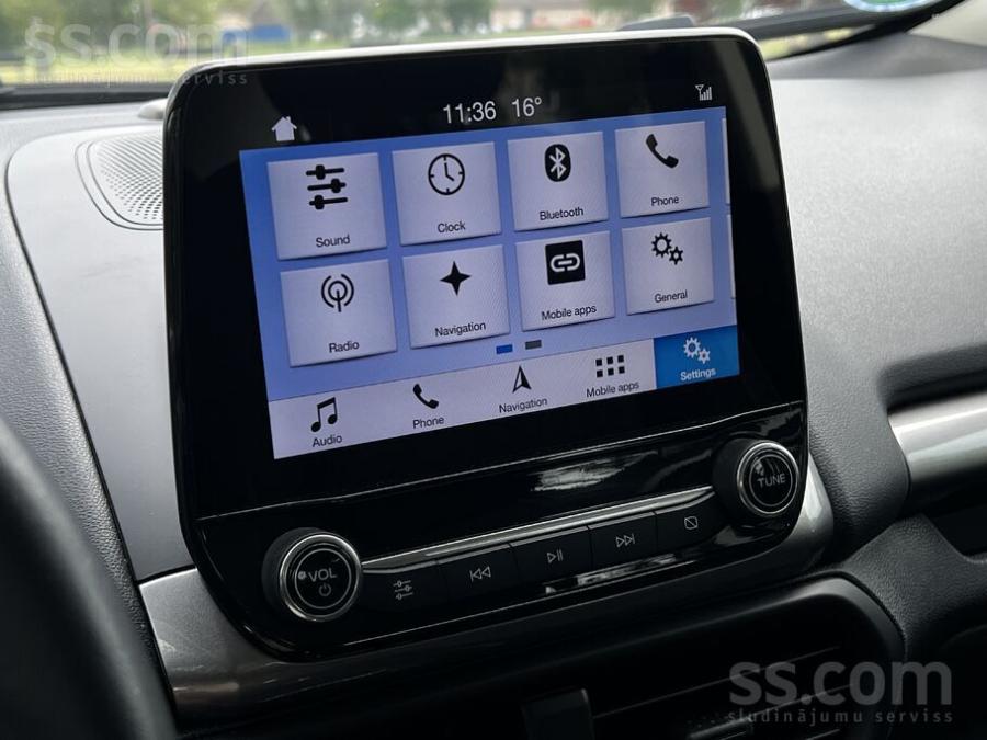 White Ford EcoSport 2019 in Riga, with an engine capacity of 1.00 L and mileage of 93 thousand km for 8900 €, photo 24 on AUTOMOTO.COM.LV