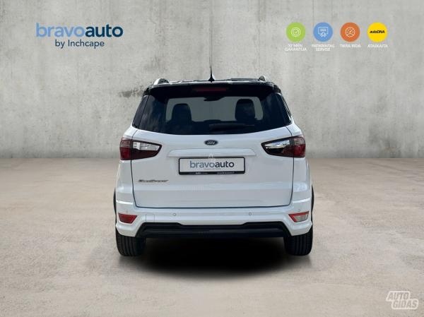White Ford EcoSport 2019 in Kaunas, with an engine capacity of 1.00 L and mileage of 117 thousand km for 13972 €, photo 4 on AUTOMOTO.COM.LV