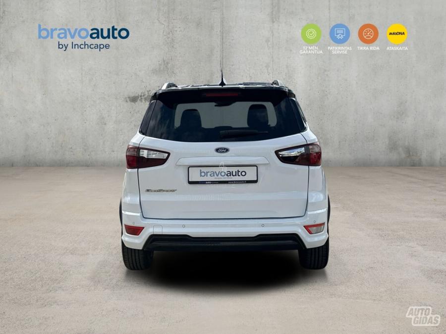 White Ford EcoSport 2019 in Kaunas, with an engine capacity of 1.00 L and mileage of 117 thousand km for 12974 €, photo 5 on AUTOMOTO.COM.LV