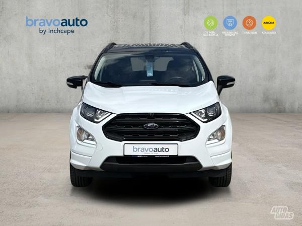 White Ford EcoSport 2019 in Kaunas, with an engine capacity of 1.00 L and mileage of 117 thousand km for 13972 €, photo 8 on AUTOMOTO.COM.LV