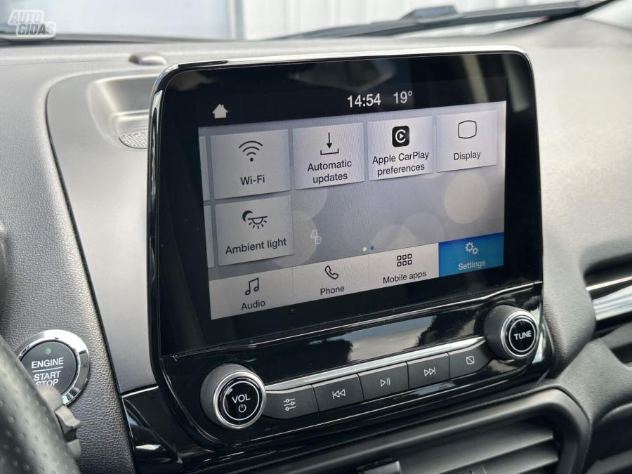 White Ford EcoSport 2019 in Kaunas, with an engine capacity of 1.00 L and mileage of 117 thousand km for 12974 €, photo 23 on AUTOMOTO.COM.LV