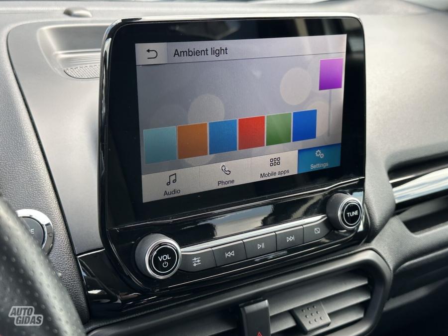 White Ford EcoSport 2019 in Kaunas, with an engine capacity of 1.00 L and mileage of 117 thousand km for 12974 €, photo 24 on AUTOMOTO.COM.LV