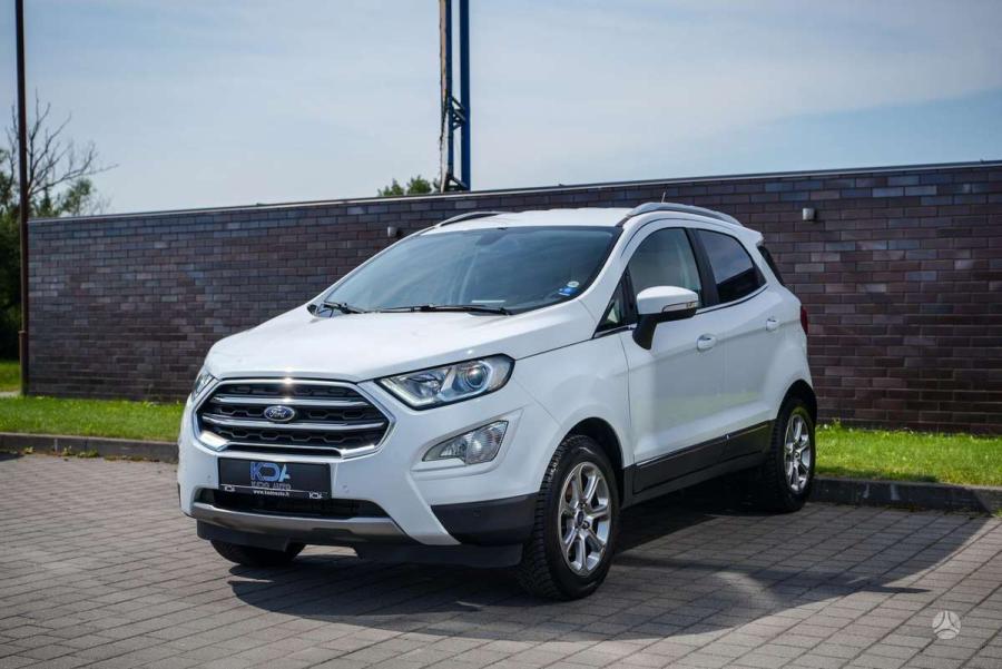 White Ford EcoSport 2019 in Marijampole, with an engine capacity of 1.00 L and mileage of 45 thousand km for 11550 €, photo 6 on AUTOMOTO.COM.LV