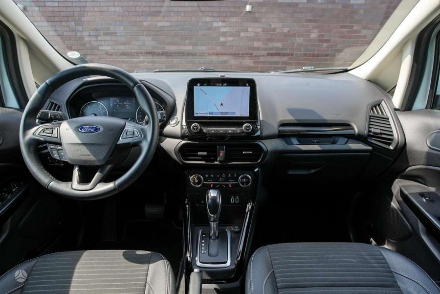 White Ford EcoSport 2019 in Marijampole, with an engine capacity of 1.00 L and mileage of 45 thousand km for 11550 €, photo 17 on AUTOMOTO.COM.LV