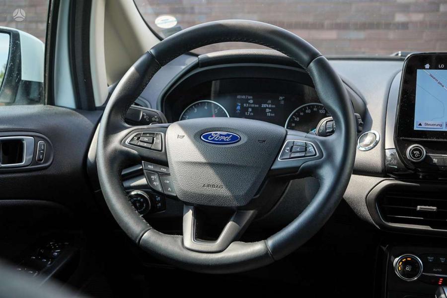 White Ford EcoSport 2019 in Marijampole, with an engine capacity of 1.00 L and mileage of 45 thousand km for 11550 €, photo 19 on AUTOMOTO.COM.LV