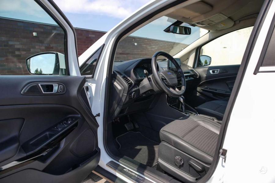 White Ford EcoSport 2019 in Marijampole, with an engine capacity of 1.00 L and mileage of 45 thousand km for 11550 €, photo 27 on AUTOMOTO.COM.LV