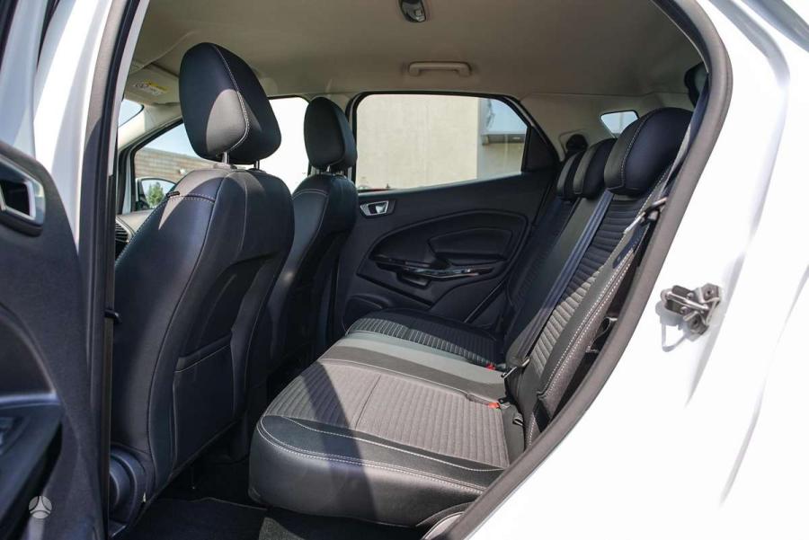 White Ford EcoSport 2019 in Marijampole, with an engine capacity of 1.00 L and mileage of 45 thousand km for 11550 €, photo 34 on AUTOMOTO.COM.LV