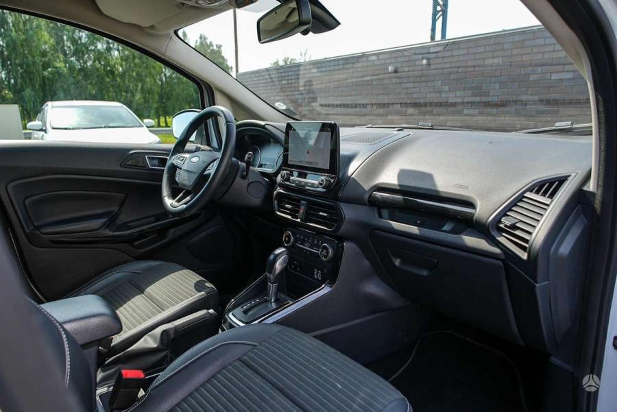 White Ford EcoSport 2019 in Marijampole, with an engine capacity of 1.00 L and mileage of 45 thousand km for 11550 €, photo 38 on AUTOMOTO.COM.LV