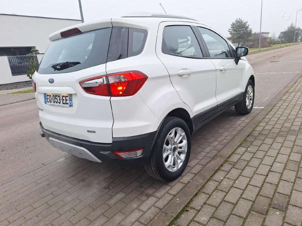 White Ford EcoSport 2017 in Taurage, with an engine capacity of 1.00 L and mileage of 142 thousand km for 4900 €, photo 3 on AUTOMOTO.COM.LV