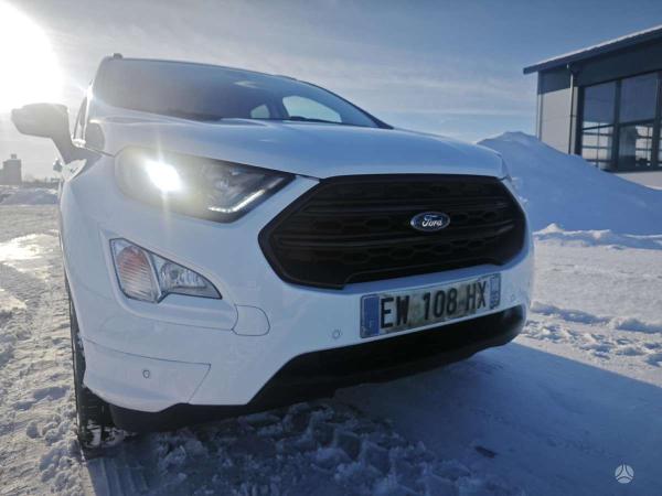 White Ford EcoSport 2018 in Panevezys, with an engine capacity of 1.00 L and mileage of 110 thousand km for 7600 €, photo 4 on AUTOMOTO.COM.LV
