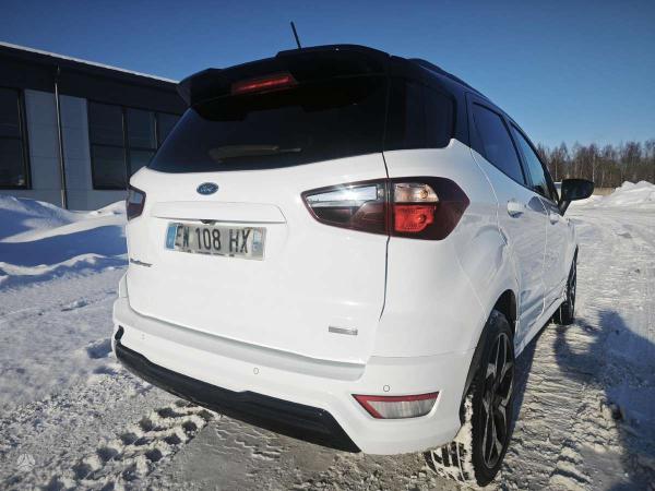 White Ford EcoSport 2018 in Panevezys, with an engine capacity of 1.00 L and mileage of 110 thousand km for 7600 €, photo 6 on AUTOMOTO.COM.LV