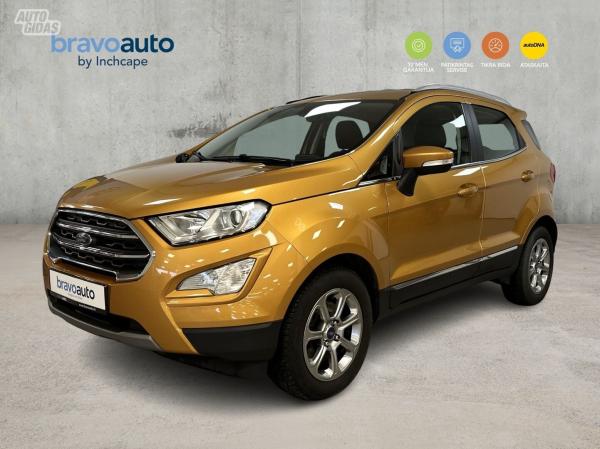 Yellow Ford EcoSport 2020 in Vilnius, with an engine capacity of 1.00 L and mileage of 64 thousand km for 13991 €, photo 1 on AUTOMOTO.COM.LV