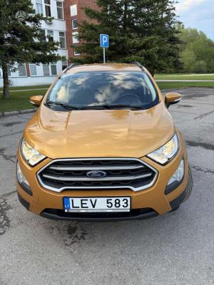 Dzeltens Ford EcoSport 2019 Kaišiadorys, ar dzinēja tilpumu 1.00 L un nobraukumu 63 tūkst. km par 9750 €, foto  vietnē AUTOMOTO.COM.LV