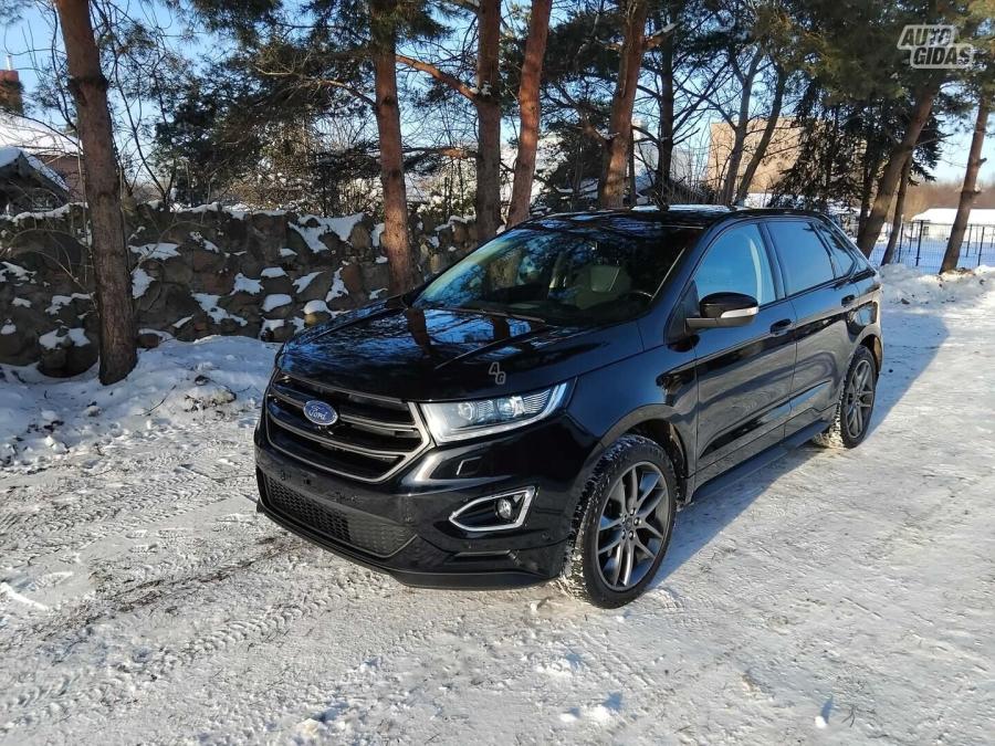 Black Ford Edge 2016 in Kretinga, with an engine capacity of 2.00 L and mileage of 210 thousand km for 14250 €, photo 1 on AUTOMOTO.COM.LV