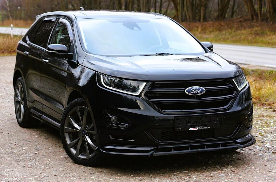 Black Ford Edge 2018 in Petrikaiciai, with an engine capacity of 2.70 L and mileage of 158 thousand km for 16999 €, photo 1 on AUTOMOTO.COM.LV
