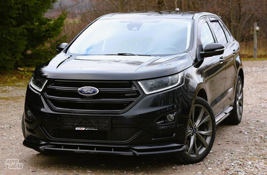 Black Ford Edge 2018 in Petrikaiciai, with an engine capacity of 2.70 L and mileage of 158 thousand km for 16999 €, photo 4 on AUTOMOTO.COM.LV