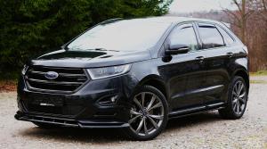 Black Ford Edge 2018 in Petrikaiciai, with an engine capacity of 2.70 L and mileage of 158 thousand km for 16999 €, photo 5 on AUTOMOTO.COM.LV