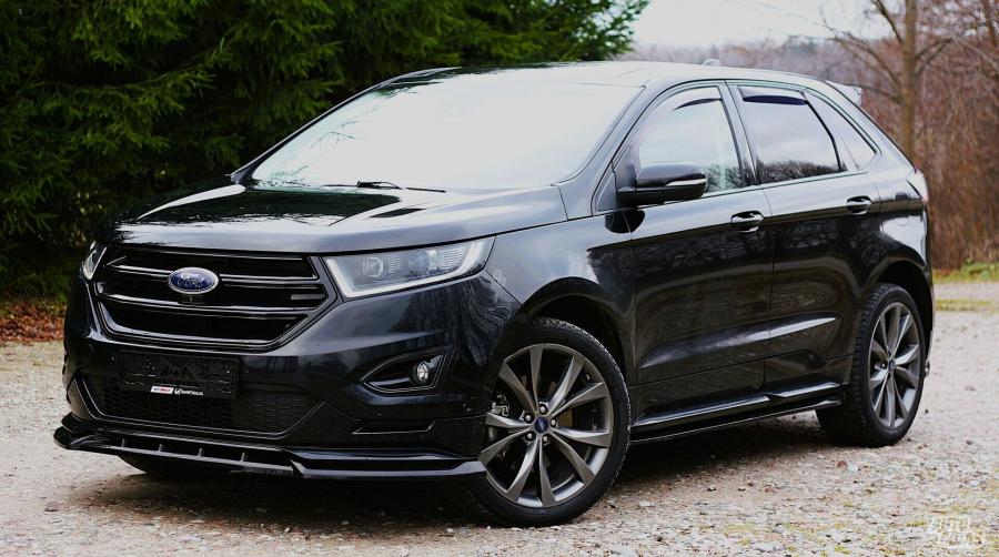 Black Ford Edge 2018 in Petrikaiciai, with an engine capacity of 2.70 L and mileage of 158 thousand km for 16999 €, photo 5 on AUTOMOTO.COM.LV