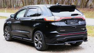Black Ford Edge 2018 in Petrikaiciai, with an engine capacity of 2.70 L and mileage of 158 thousand km for 16999 €, photo 9 on AUTOMOTO.COM.LV