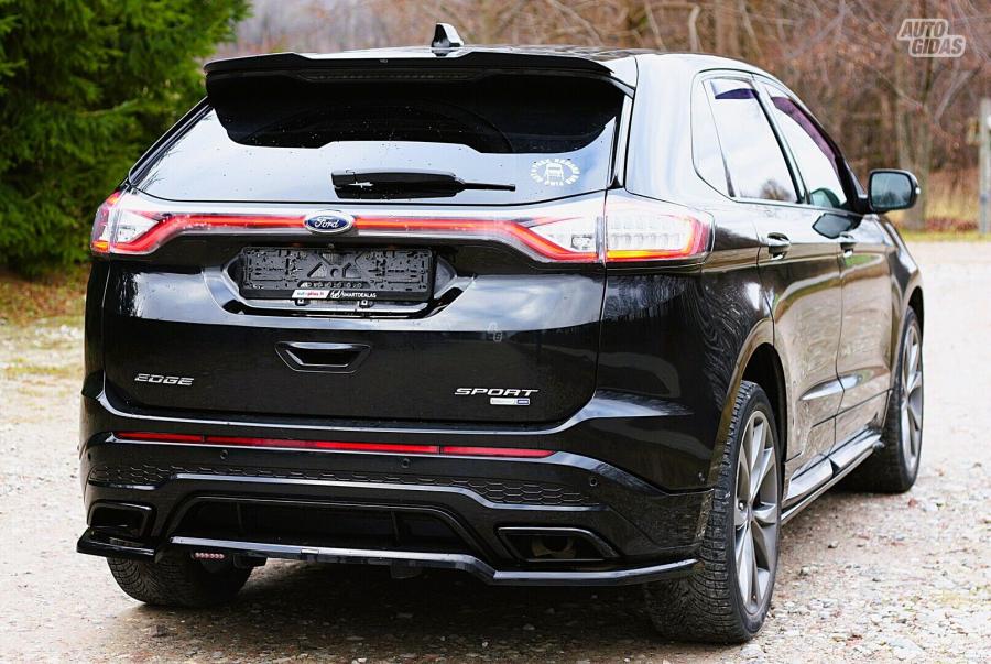 Black Ford Edge 2018 in Petrikaiciai, with an engine capacity of 2.70 L and mileage of 158 thousand km for 16999 €, photo 13 on AUTOMOTO.COM.LV