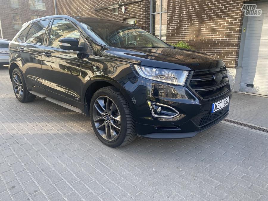 Black Ford Edge 2018 in Vilnius, with an engine capacity of 2.00 L and mileage of 175 thousand km for 18600 €, photo 8 on AUTOMOTO.COM.LV