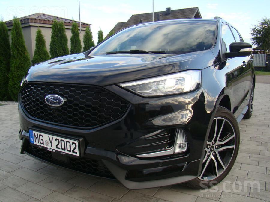 Black Ford Edge 2019 in Vilnius, with an engine capacity of 2.00 L and mileage of 92 thousand km for 21500 €, photo 11 on AUTOMOTO.COM.LV