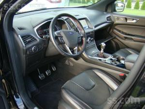 Black Ford Edge 2019 in Vilnius, with an engine capacity of 2.00 L and mileage of 92 thousand km for 21500 €, photo 19 on AUTOMOTO.COM.LV