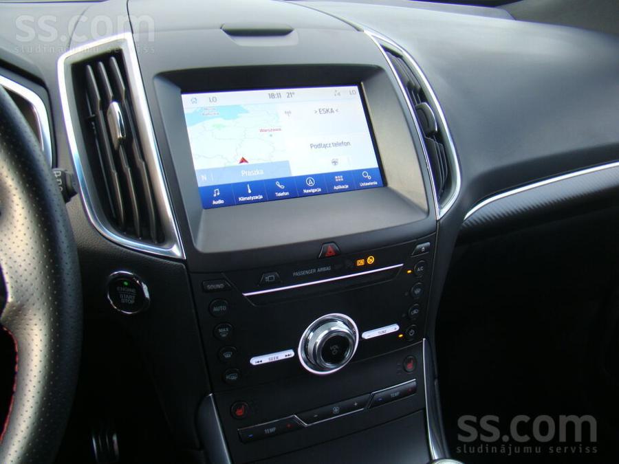 Black Ford Edge 2019 in Vilnius, with an engine capacity of 2.00 L and mileage of 92 thousand km for 21500 €, photo 24 on AUTOMOTO.COM.LV