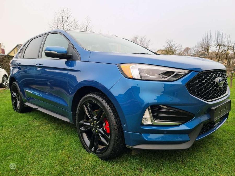 Blue Ford Edge 2019 in Siauliai, with an engine capacity of 2.70 L and mileage of 87 thousand km for 21500 €, photo 13 on AUTOMOTO.COM.LV