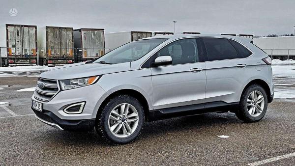 Grey Ford Edge 2016 in Vilnius, with an engine capacity of 2.00 L and mileage of 141 thousand km for 13300 €, photo 10 on AUTOMOTO.COM.LV