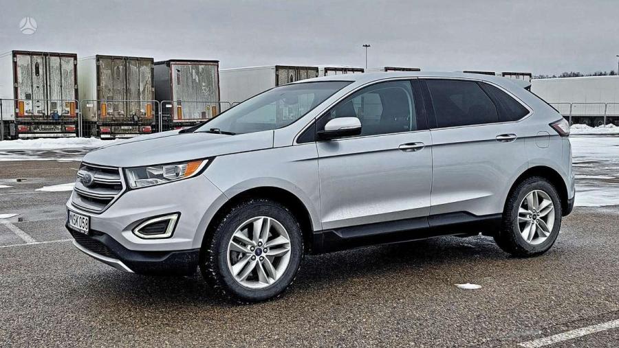 Grey Ford Edge 2016 in Vilnius, with an engine capacity of 2.00 L and mileage of 141 thousand km for 13300 €, photo 10 on AUTOMOTO.COM.LV
