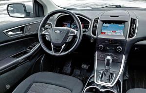 Grey Ford Edge 2016 in Vilnius, with an engine capacity of 2.00 L and mileage of 141 thousand km for 13300 €, photo 18 on AUTOMOTO.COM.LV