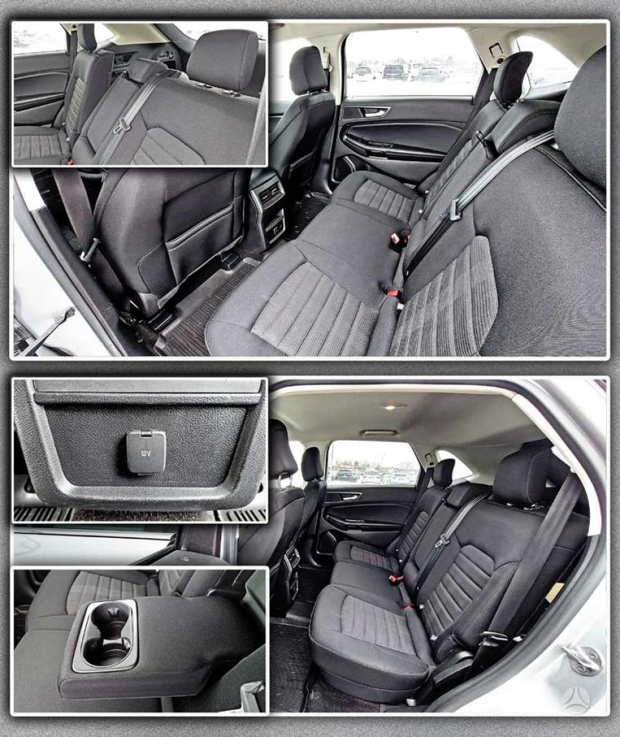 Grey Ford Edge 2016 in Vilnius, with an engine capacity of 2.00 L and mileage of 141 thousand km for 13300 €, photo 34 on AUTOMOTO.COM.LV