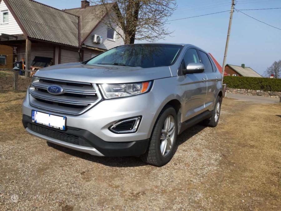 Grey Ford Edge 2016 in Ignalina, with an engine capacity of 2.00 L and mileage of 143 thousand km for 12800 €, photo 3 on AUTOMOTO.COM.LV
