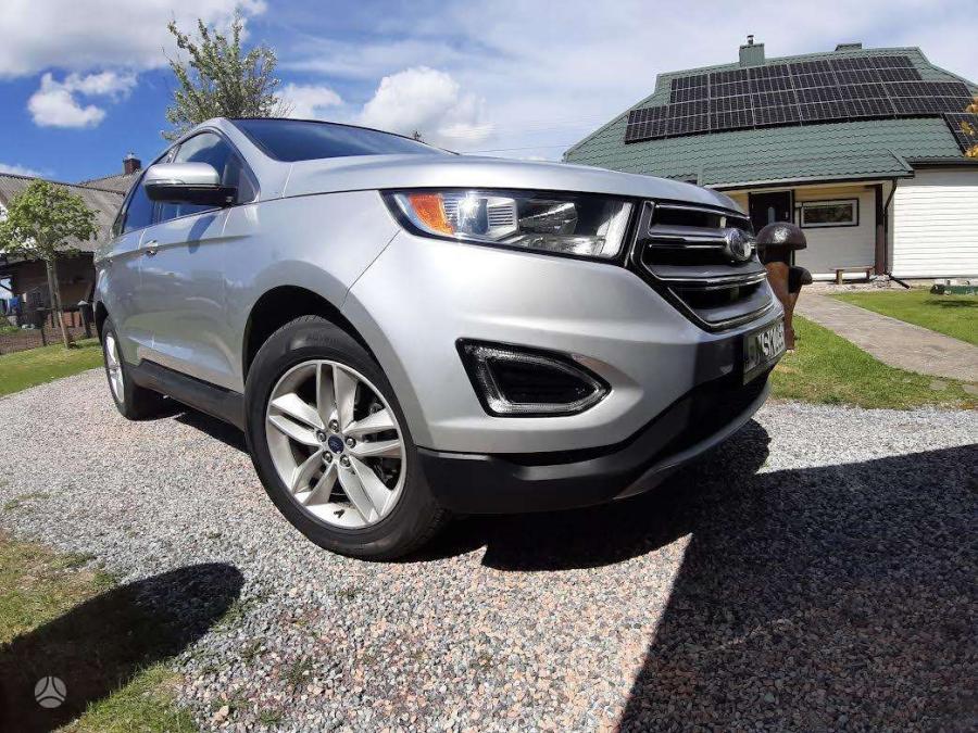 Grey Ford Edge 2016 in Ignalina, with an engine capacity of 2.00 L and mileage of 143 thousand km for 12800 €, photo 4 on AUTOMOTO.COM.LV