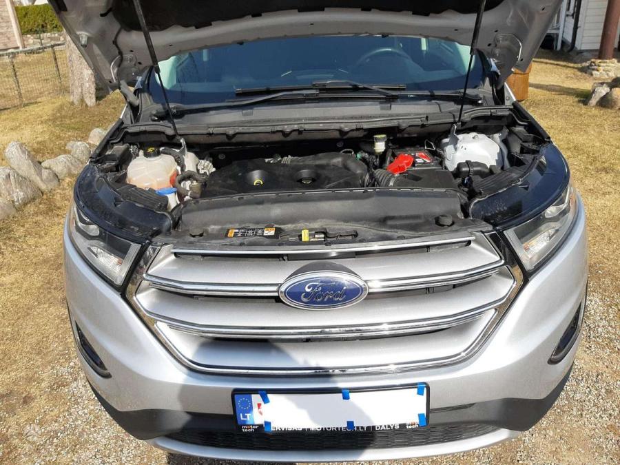 Grey Ford Edge 2016 in Ignalina, with an engine capacity of 2.00 L and mileage of 143 thousand km for 12800 €, photo 7 on AUTOMOTO.COM.LV