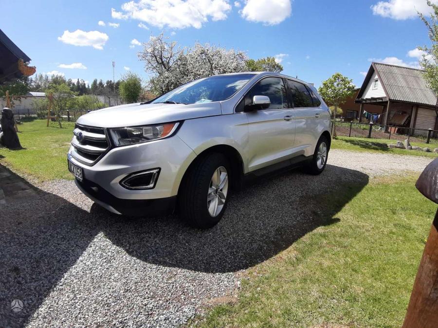 Grey Ford Edge 2016 in Ignalina, with an engine capacity of 2.00 L and mileage of 143 thousand km for 12800 €, photo 15 on AUTOMOTO.COM.LV