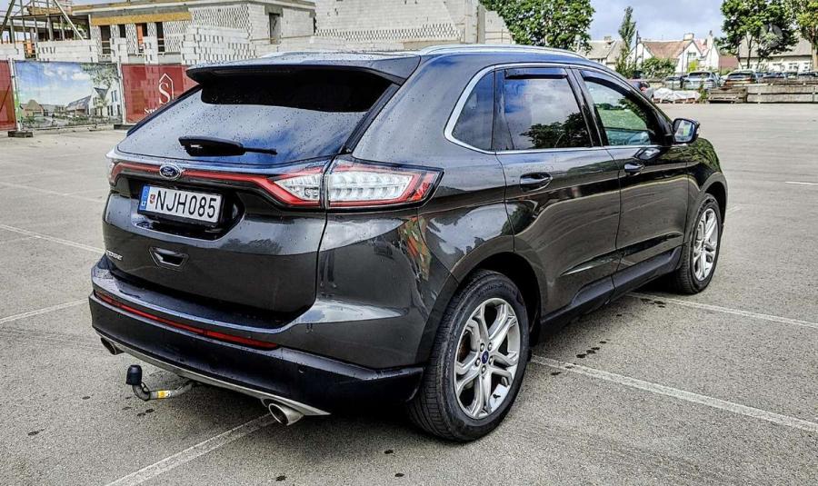 Grey Ford Edge 2017 in Klaipeda, with an engine capacity of 2.00 L and mileage of 273 thousand km for 11500 €, photo 14 on AUTOMOTO.COM.LV
