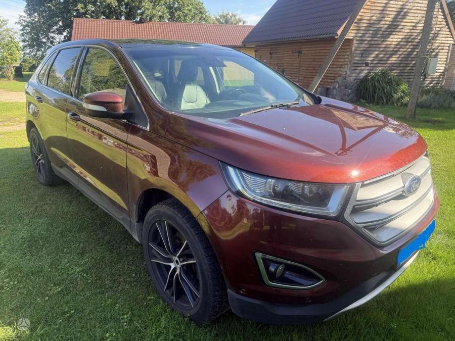 Orange Ford Edge 2016 in Sakiai, with an engine capacity of 2.00 L and mileage of 312 thousand km for 12500 €, photo 4 on AUTOMOTO.COM.LV